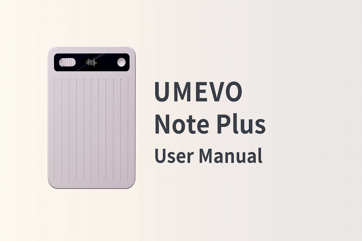 UMEVO Note Plus ユーザーマニュアル – JP UMEVO